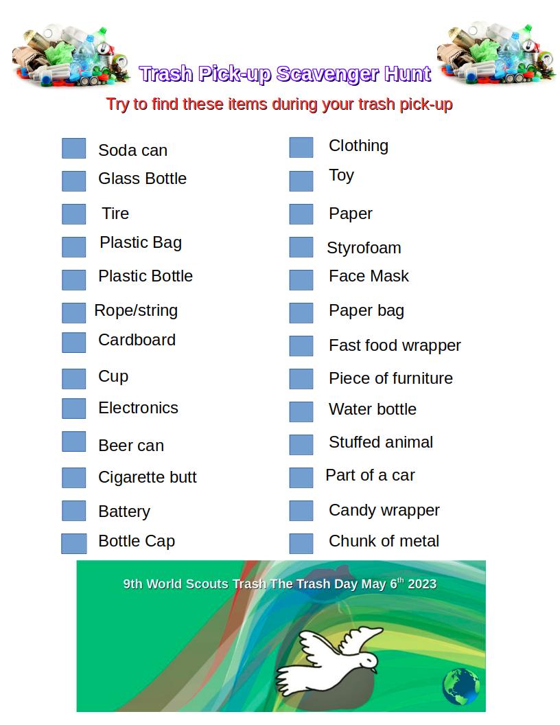 Games - Scouts Trash the Trash Day